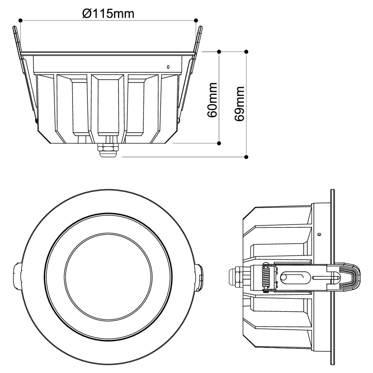 SLV DOWNLIGHT P LED, weiss - 1010762